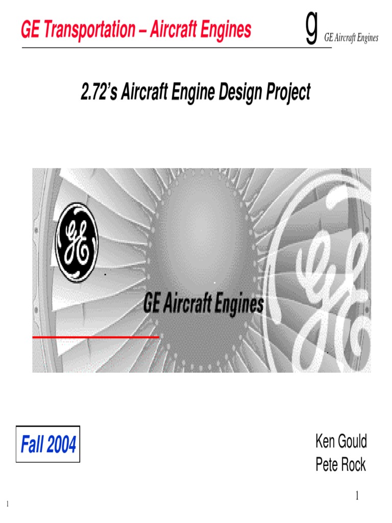 2.72's Aircraft Engine Design Project: GE Transportation - Aircraft ...