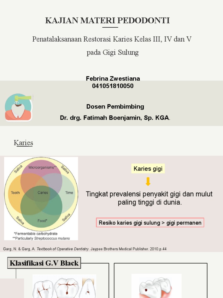 Restorasi Kelas 3,4,5 Pada Gigi Sulung | PDF | Kesehatan Holistik