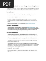 Low Voltage Directive 2006/95/EC Overview | PDF | Safety | Government