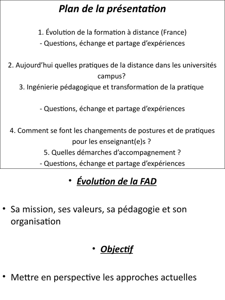 Évolution de la formation à distance en France | PDF | Pédagogie ...