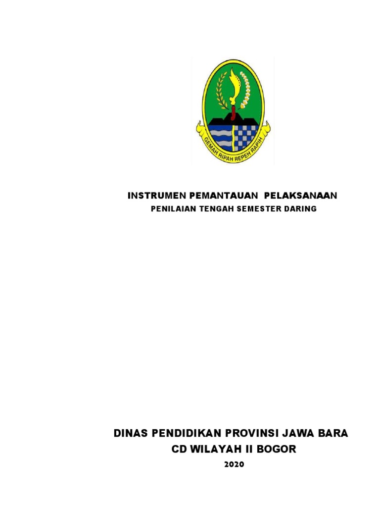 Instrumen Monev Pat 2020 Daring | PDF