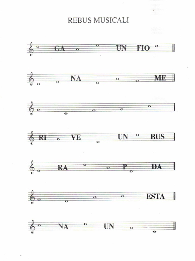 Rebus Musicali | PDF
