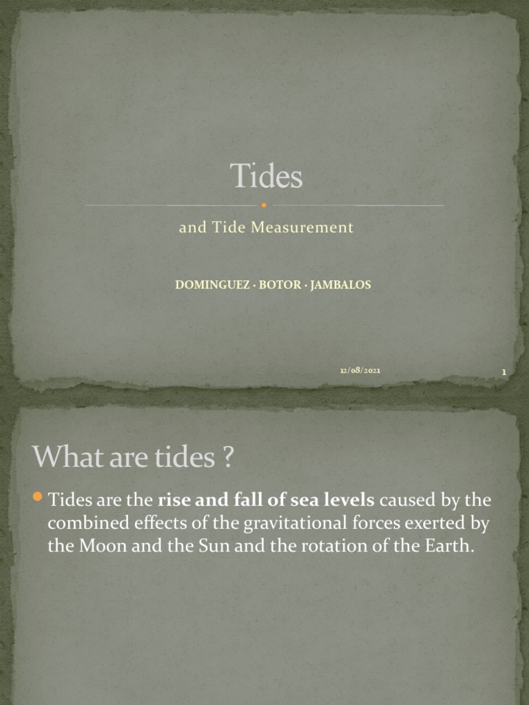 Tides: and Tide Measurement | PDF | Tide | Moon