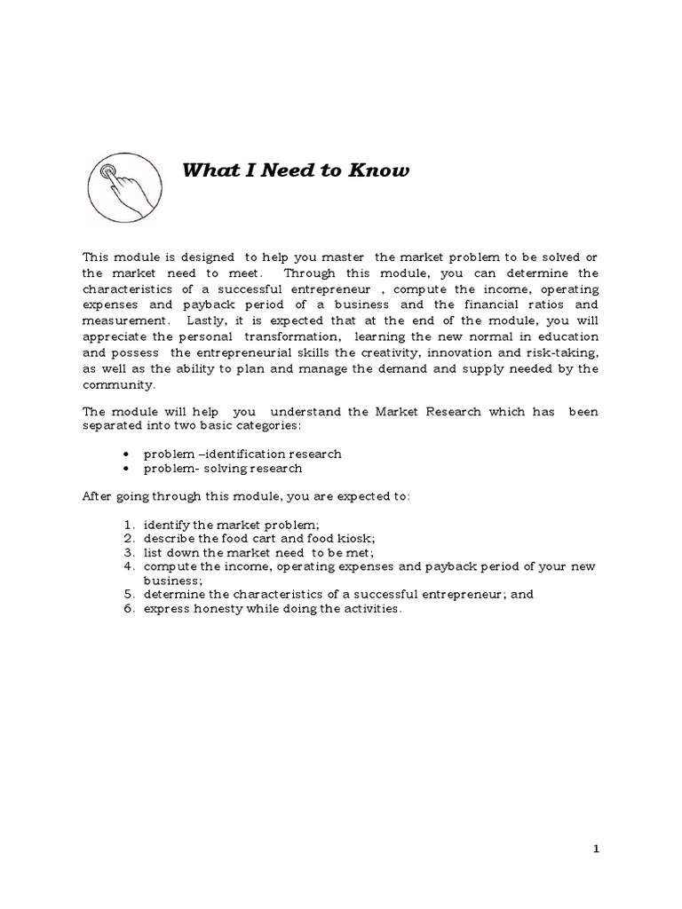 Entrep Module For Students Week 1 and 2 | PDF | Entrepreneurship | Demand