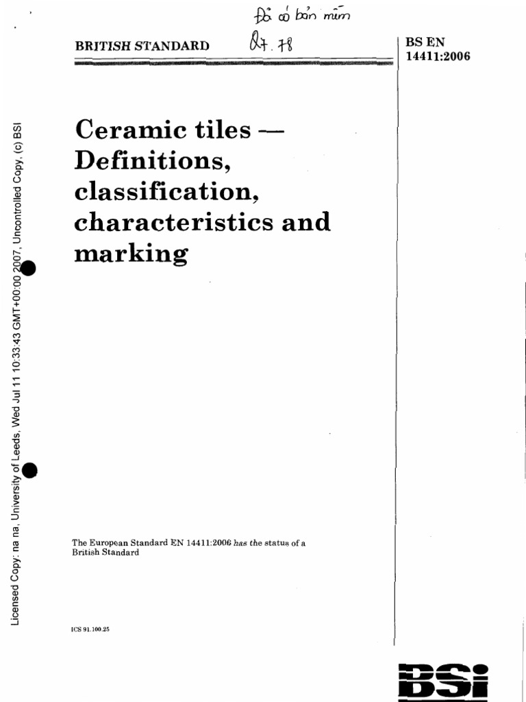 BS EN 14411-2006 GACH OP LAT