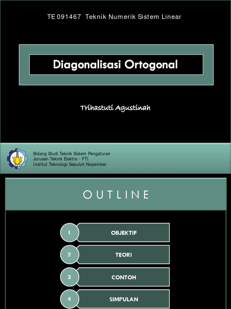 LO10 Diagonalisasi Ortogonal | PDF
