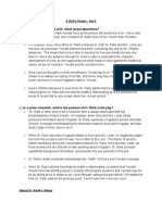 Dr. Rank's Role in A Doll's House | PDF | A Doll's House