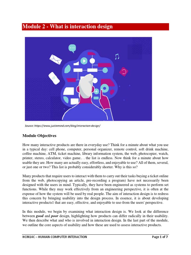 Understanding Interaction Design Basics | PDF | User Experience | Usability