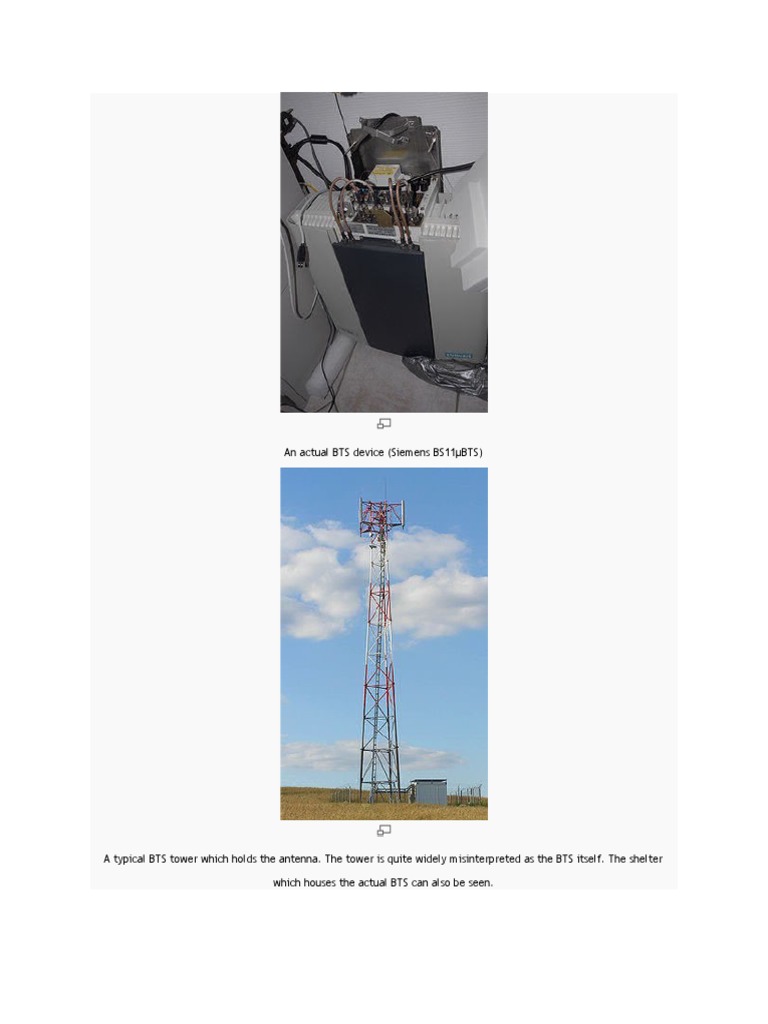 An Actual BTS Device (Siemens BS11 BTS) | PDF | Antenna (Radio ...