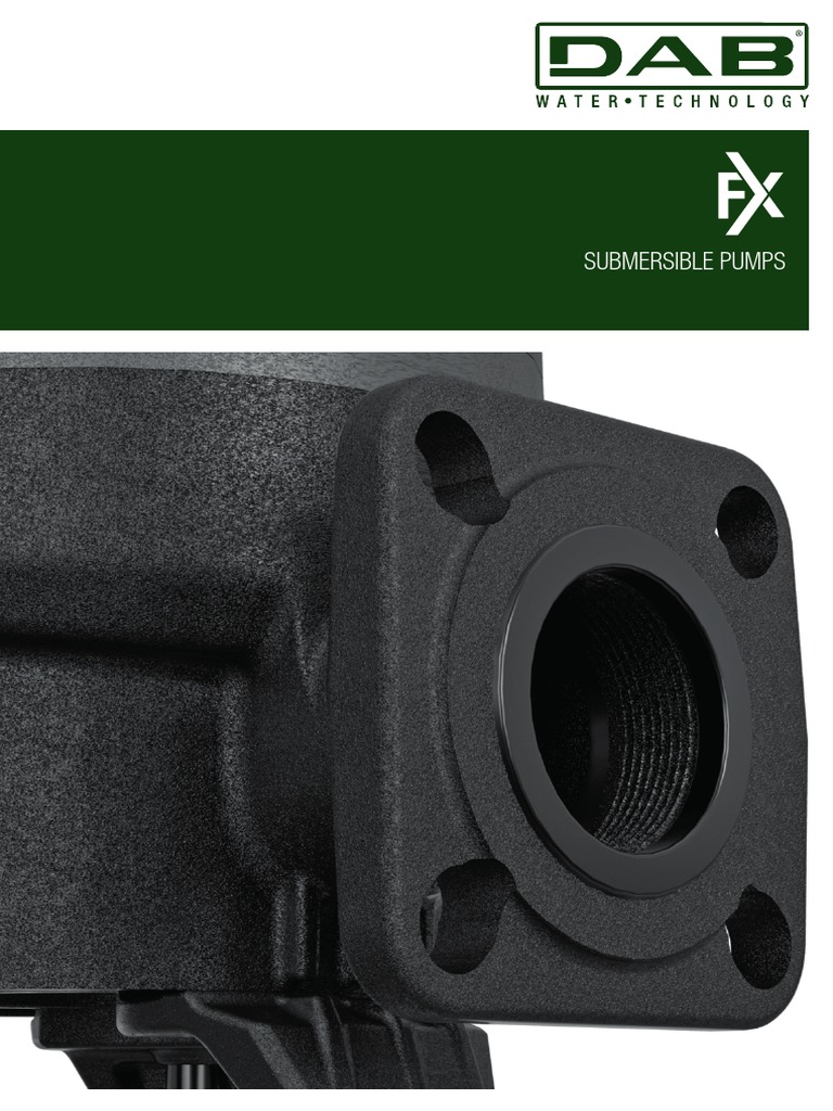 DAB FEKA FXV Submersible Pumps Overview | PDF | Electric Motor | Pump