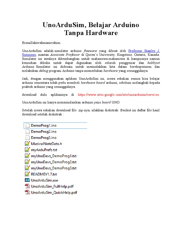 Tutorial UnoArduSim | PDF