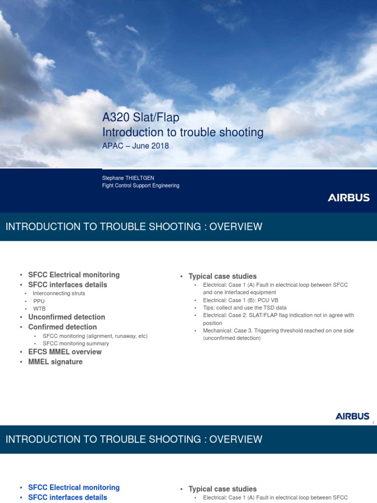 3 A320 SLAT FLAP Introduction To Trouble Shooting KL | PDF ...