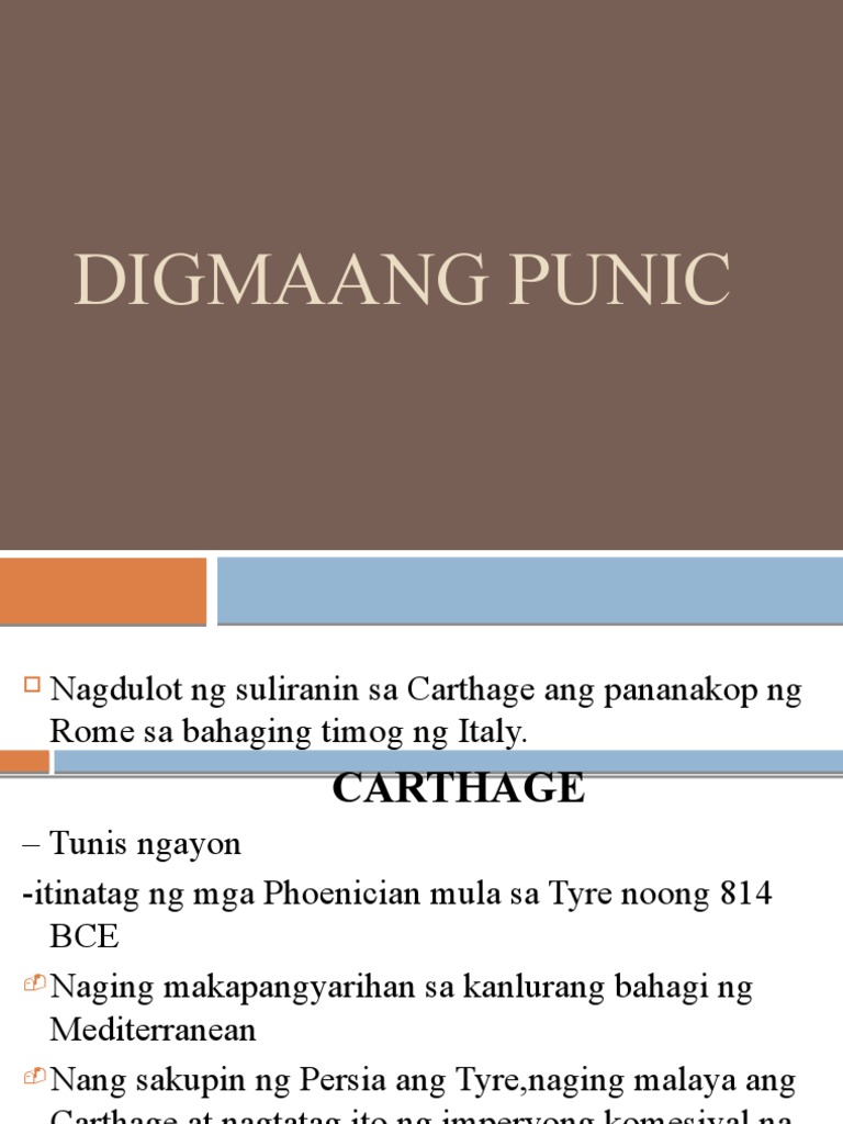 Digmaang PUNIC | PDF