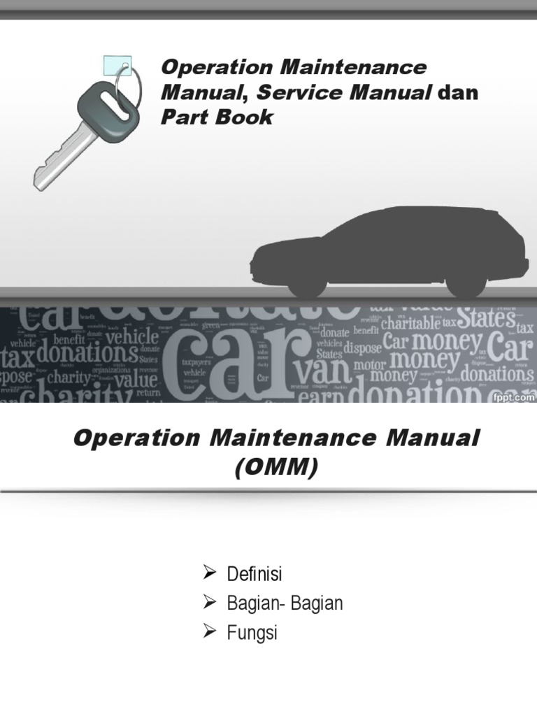 Operation Maintenance Manual Service Manual Part Book | PDF