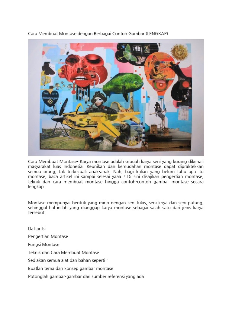 Cara Membuat Montase | PDF