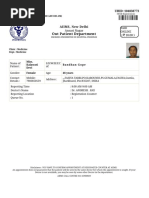 Aiims OPD Slip | PDF | Health Care | Business