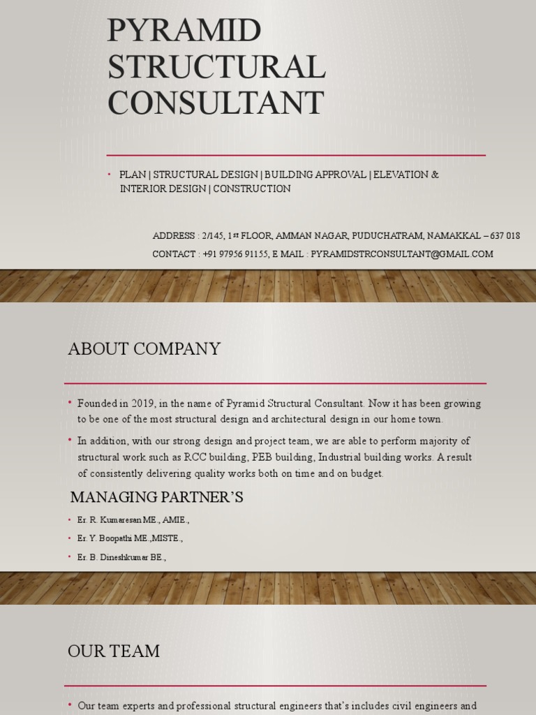 Pyramid Structural Consultant: Plan - Structural Design - Building ...