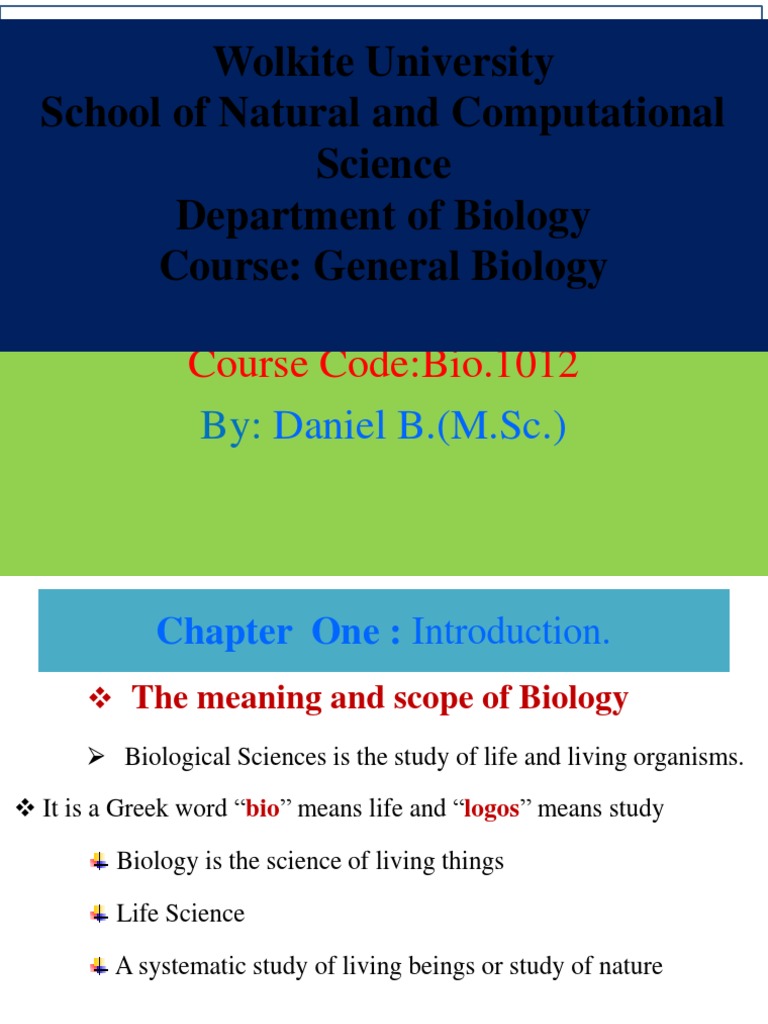 Chap.1-4Introduction To General Biology | PDF | Cell Membrane ...