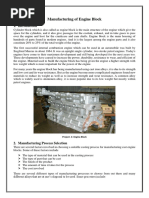Engine Block Manufacturing Process | PDF | Casting (Metalworking) | Engines
