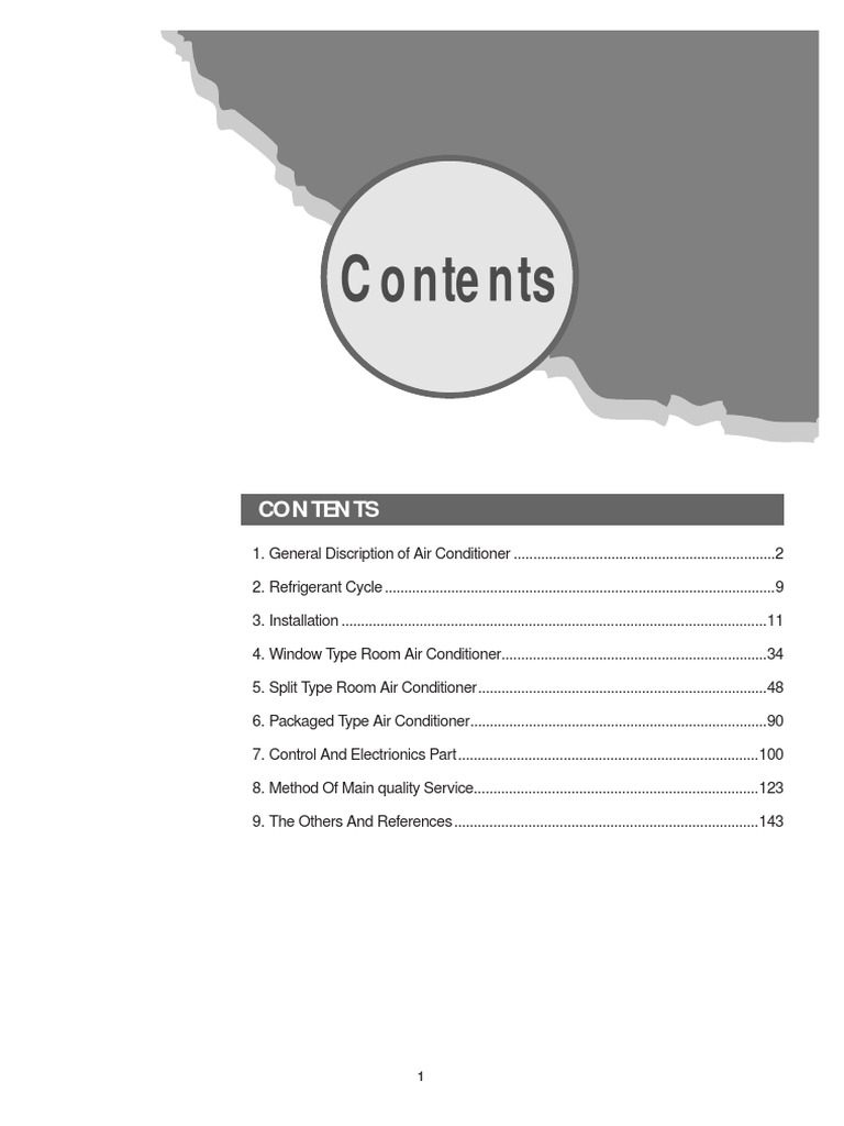 AirCon Training Manual | PDF | Air Conditioning | Calorie