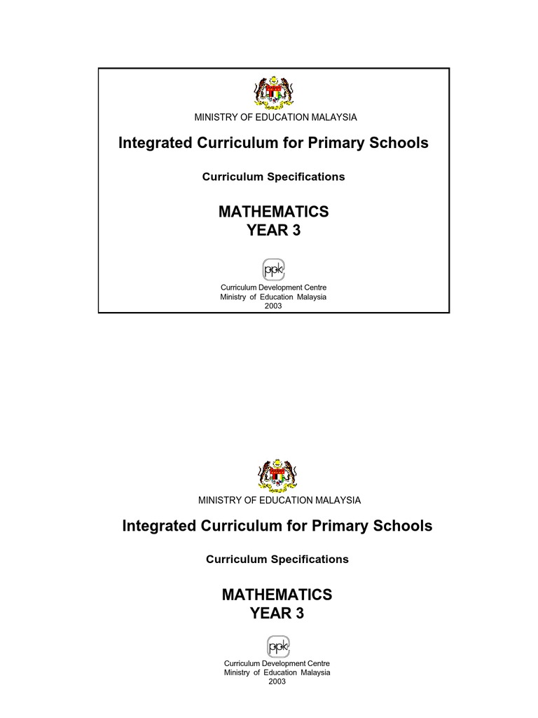 Matematik - Tahun 3 | Download Free PDF | Teachers | Teaching Mathematics