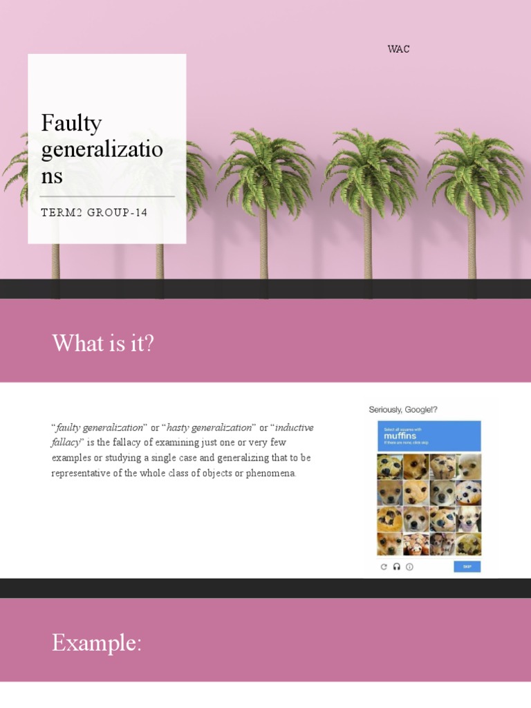 Faulty Generalizatio NS: Term2 Group-14 | PDF | Science & Mathematics