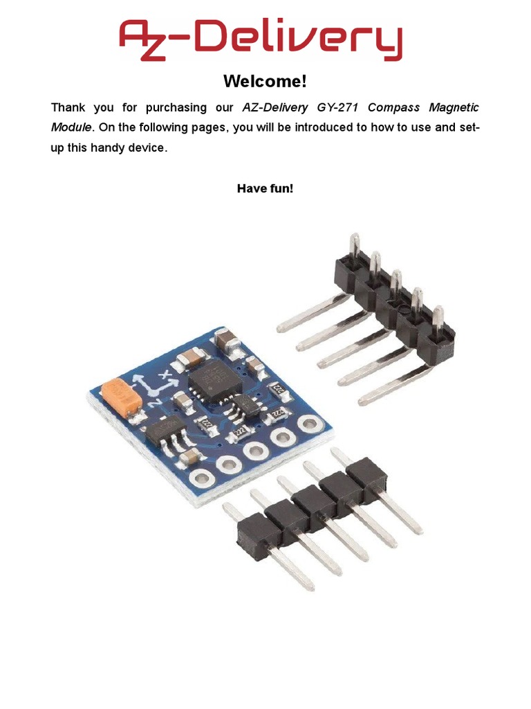 GY-271 Compass Magnetic Module ENG | PDF | Analog To Digital Converter ...