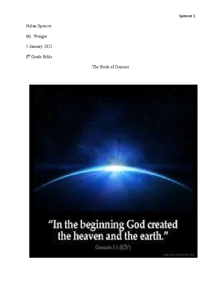 The Book of Genesis | PDF