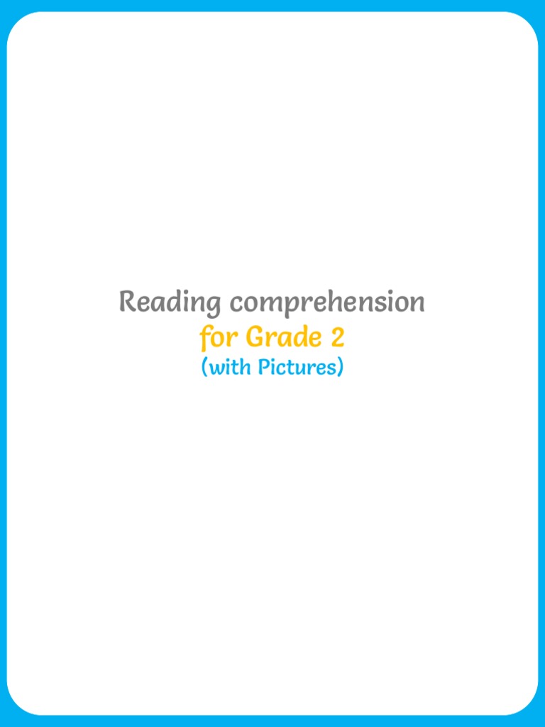 Reading Comprehension For Grade 2 Rel 3 | PDF | Language Arts & Discipline