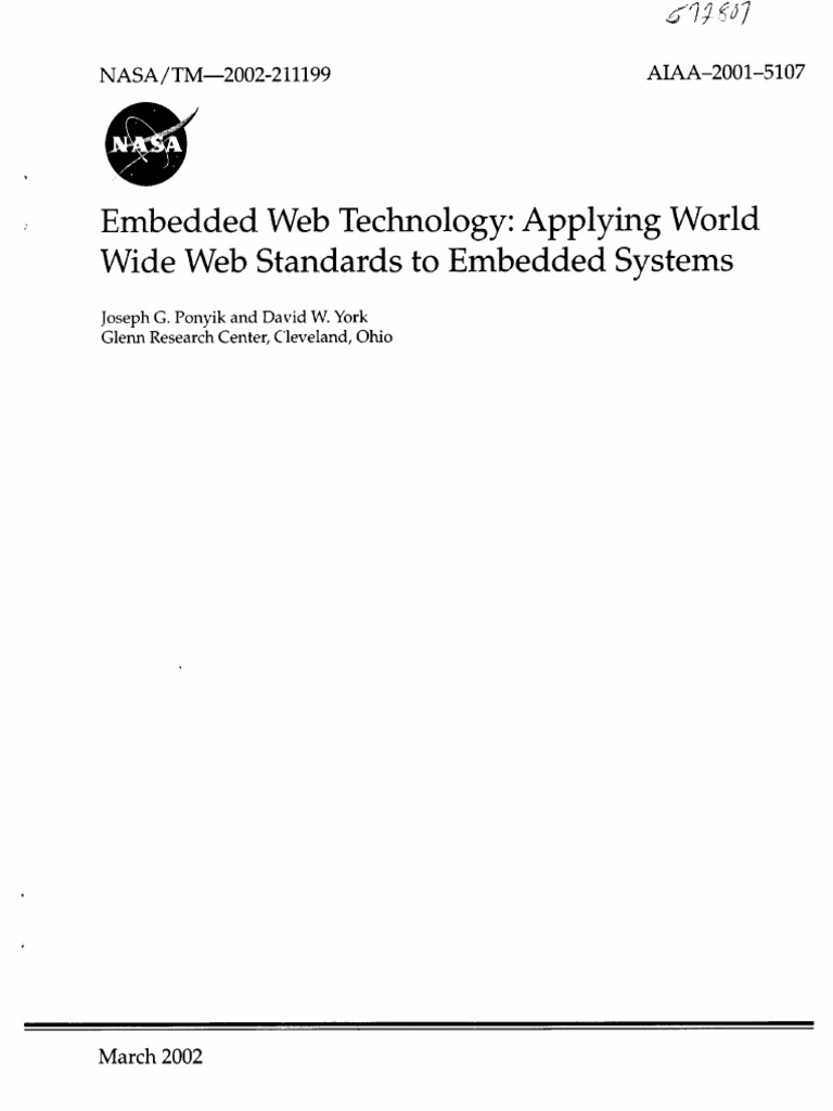 Embedded Web Technology: Applying World Wide Web Standards To Embedded ...
