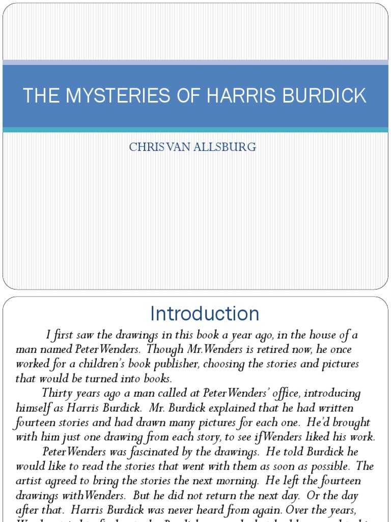 The Mysteries of Harris Burdick | PDF | Mystery