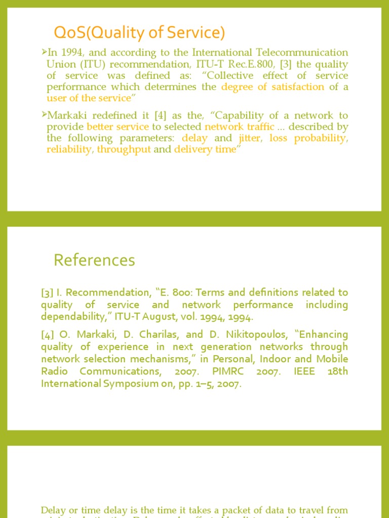 Understanding QoS Parameters | PDF | Bandwidth (Computing) | Quality Of ...