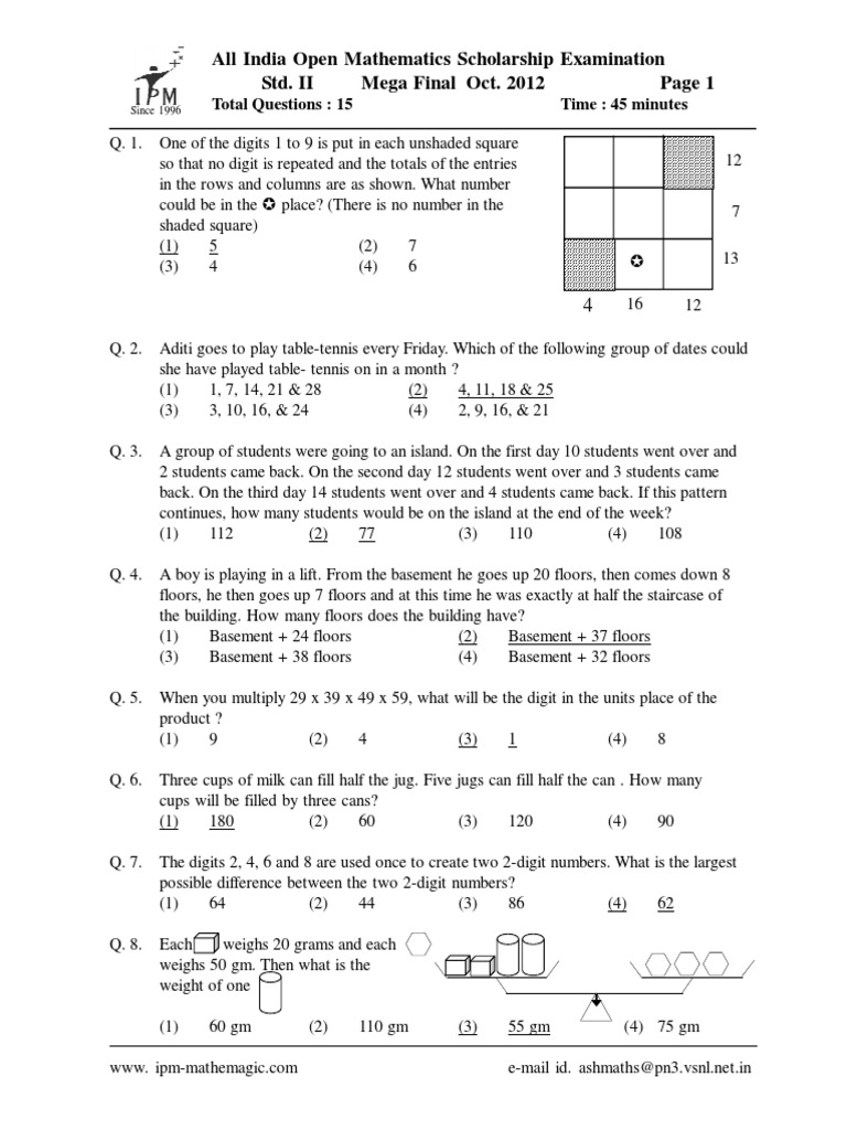 Mega Final STD 2 | PDF | Dice | Teaching Mathematics