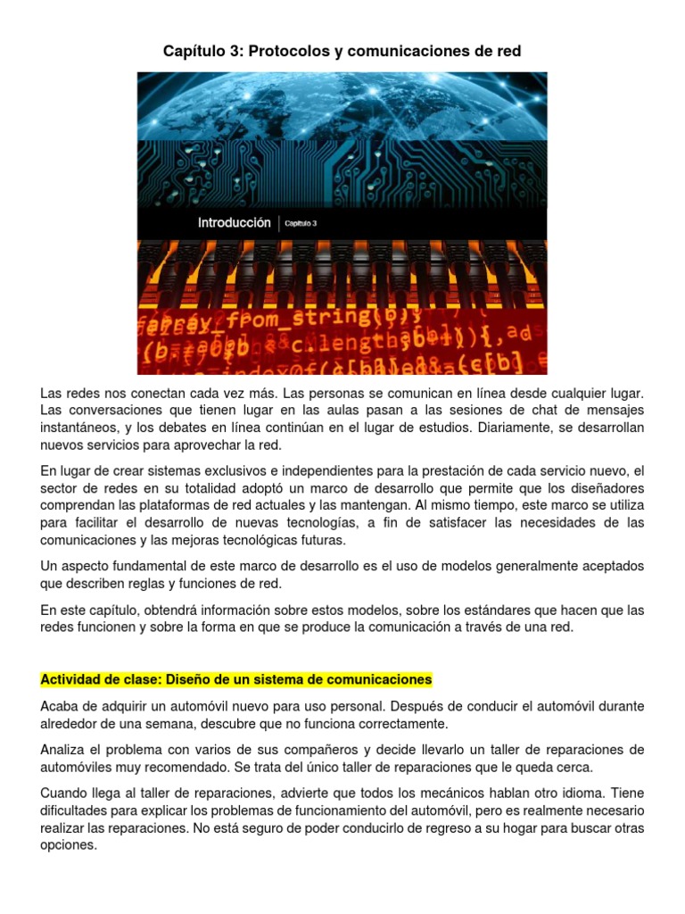 Capitulo 3 Protocolos y Comunicaciones de Red | Descargar gratis PDF ...
