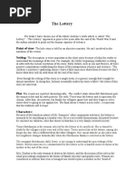 The Lottery Short Story Analysis and Questions | PDF