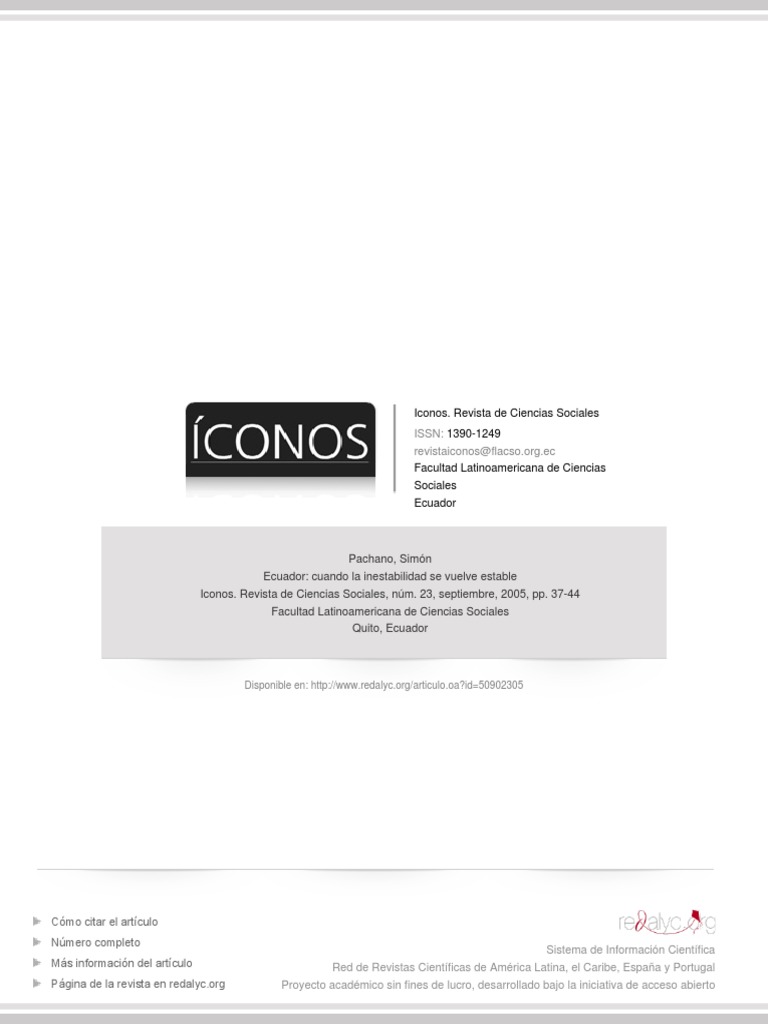 Pachano Simón | PDF | Ecuador | Ciencias Políticas