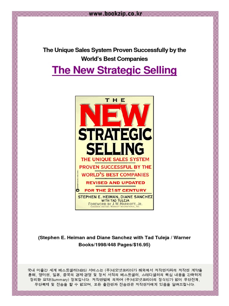 New Strategic Selling Overview | PDF | Strategic Management | Sales