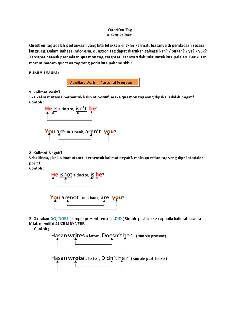 Unit 19. Qustion Tag | PDF