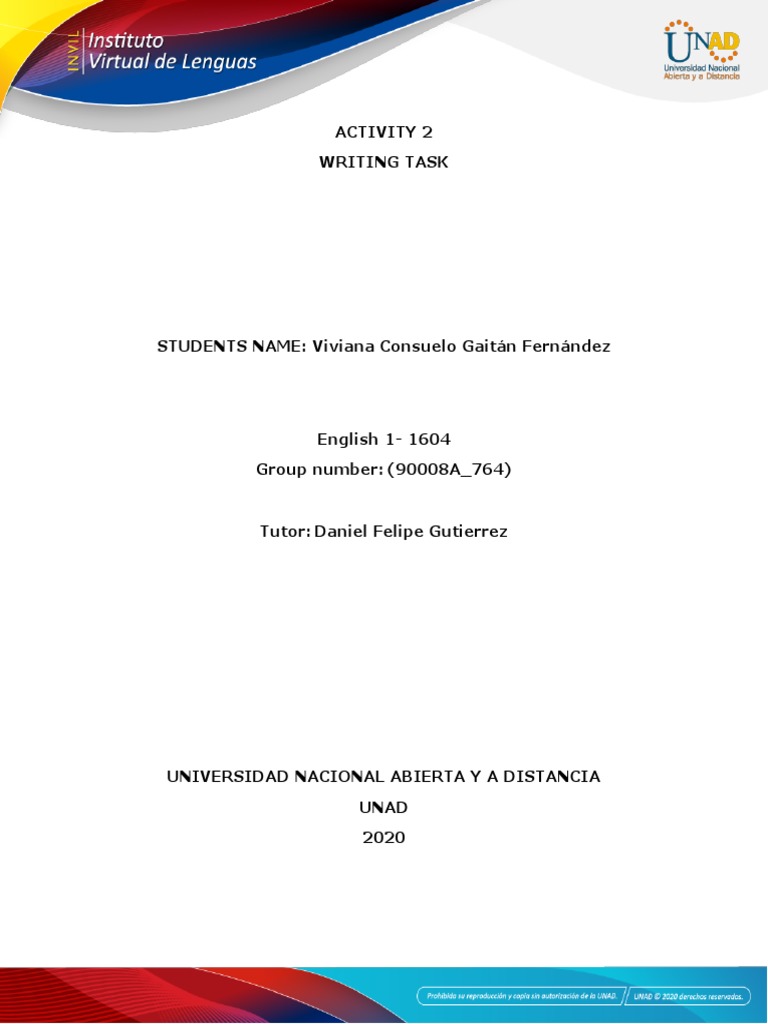 Unit 1 - Task 2 - Writing Task | PDF | Grammar | Linguistic Morphology