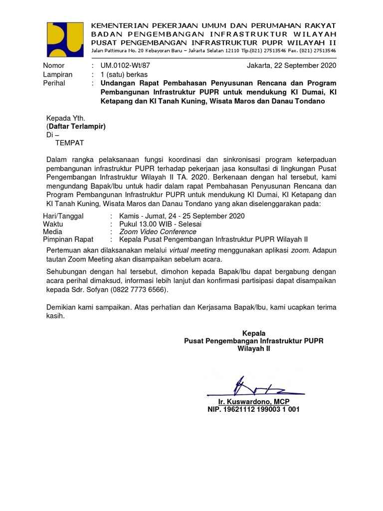 UND Rapat Supervisi Kontraktual TTD | PDF