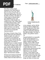 The Statue of Liberty Questions | PDF