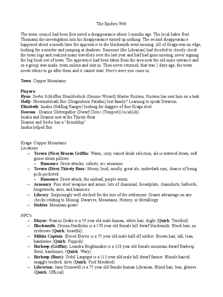 5e D&D Oneshot | PDF | Weaponry | Nature