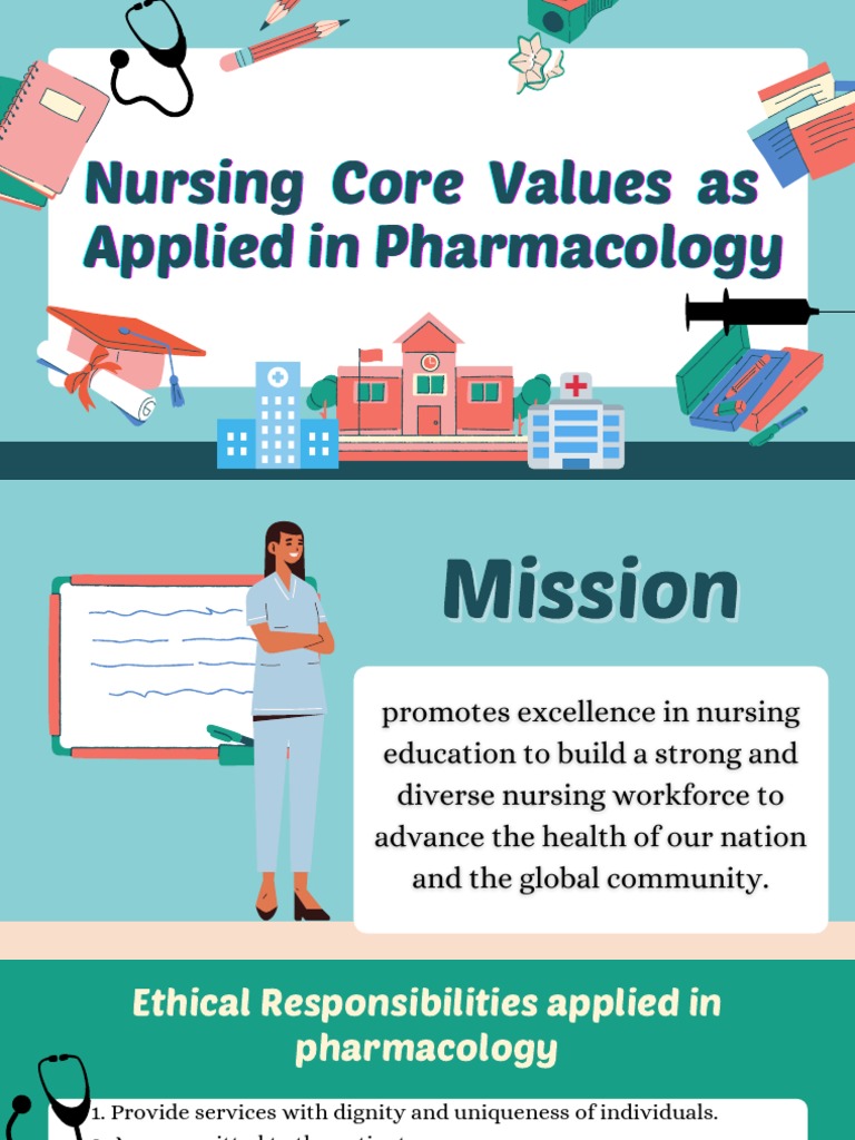 Nursing Core Values As Applied in Pharmacology | PDF