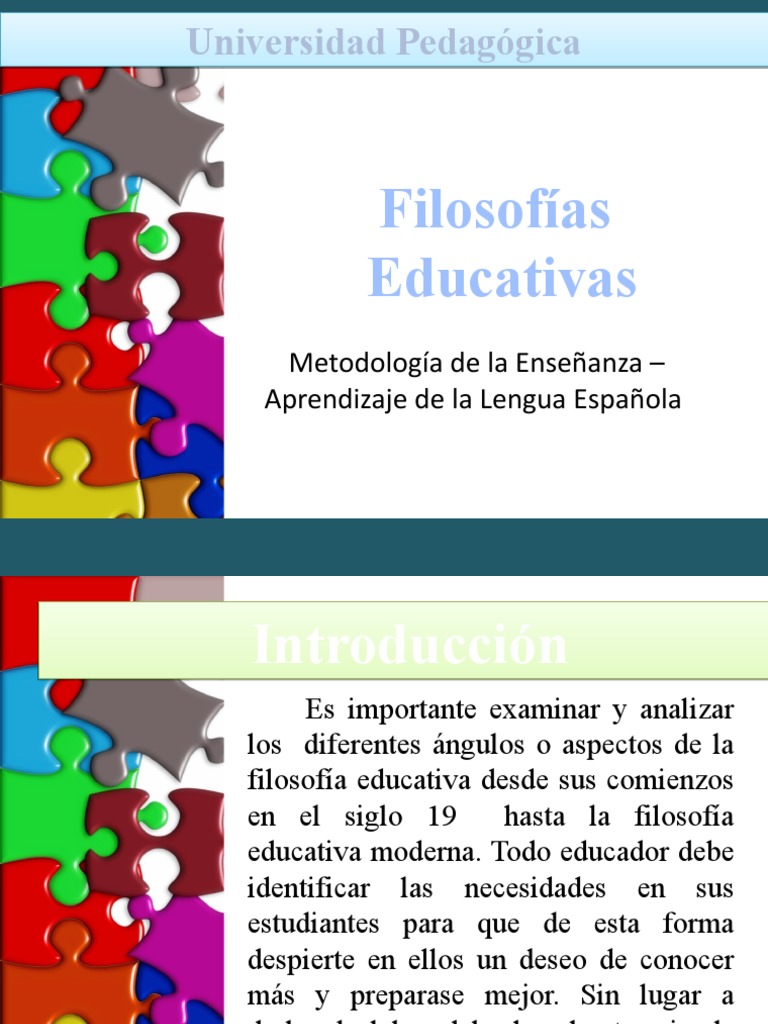 Filosofias Educativas | PDF | Existencialismo | Pragmatismo