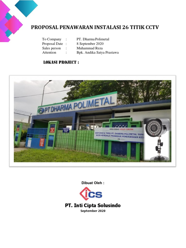 Proposal Penawaran Instalasi 26 Titik CCTV | PDF