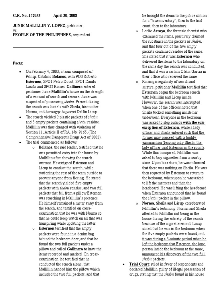 Chain of Custody Issues in Drug Case | PDF | Prosecutor | Lawsuit