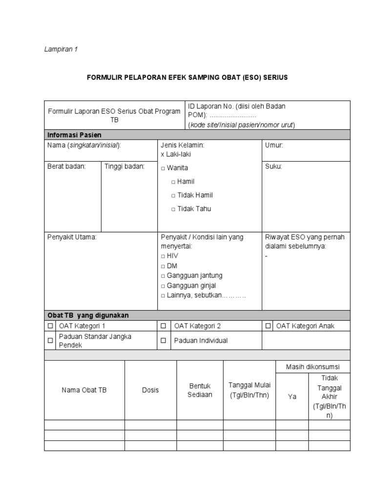 Form ESO (1) MDR | PDF