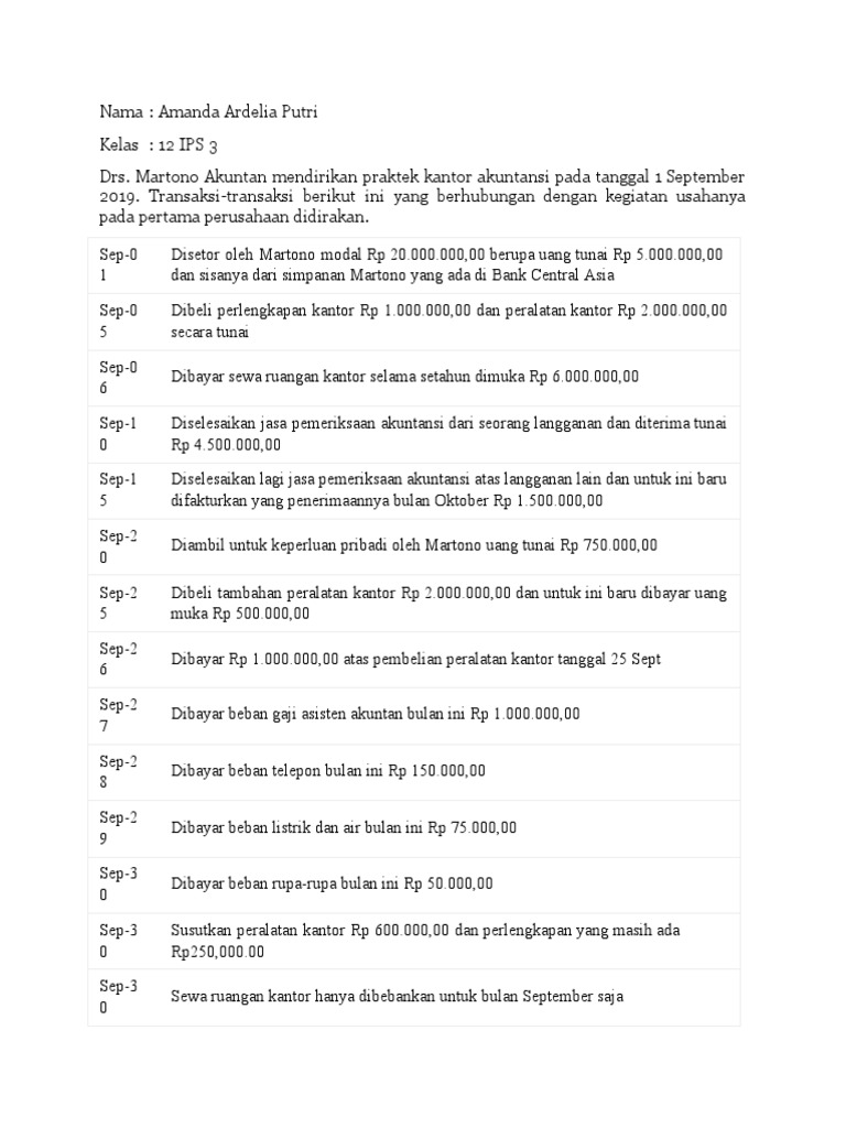 Neraca Saldo | PDF | Pengelolaan Keuangan & Uang