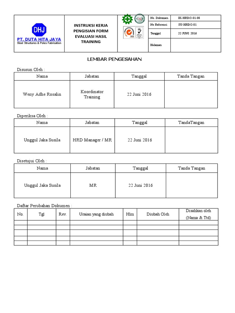 1.4 Sop Modul Pelatihan | PDF