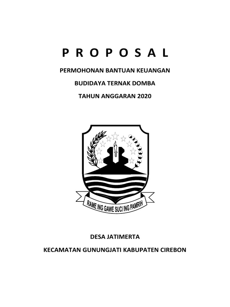 Proposal Bantuan Ternak Domba | PDF